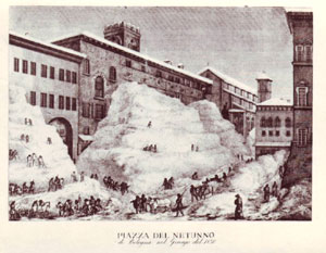 Bologna sommersa dalla neve come 180 anni fa